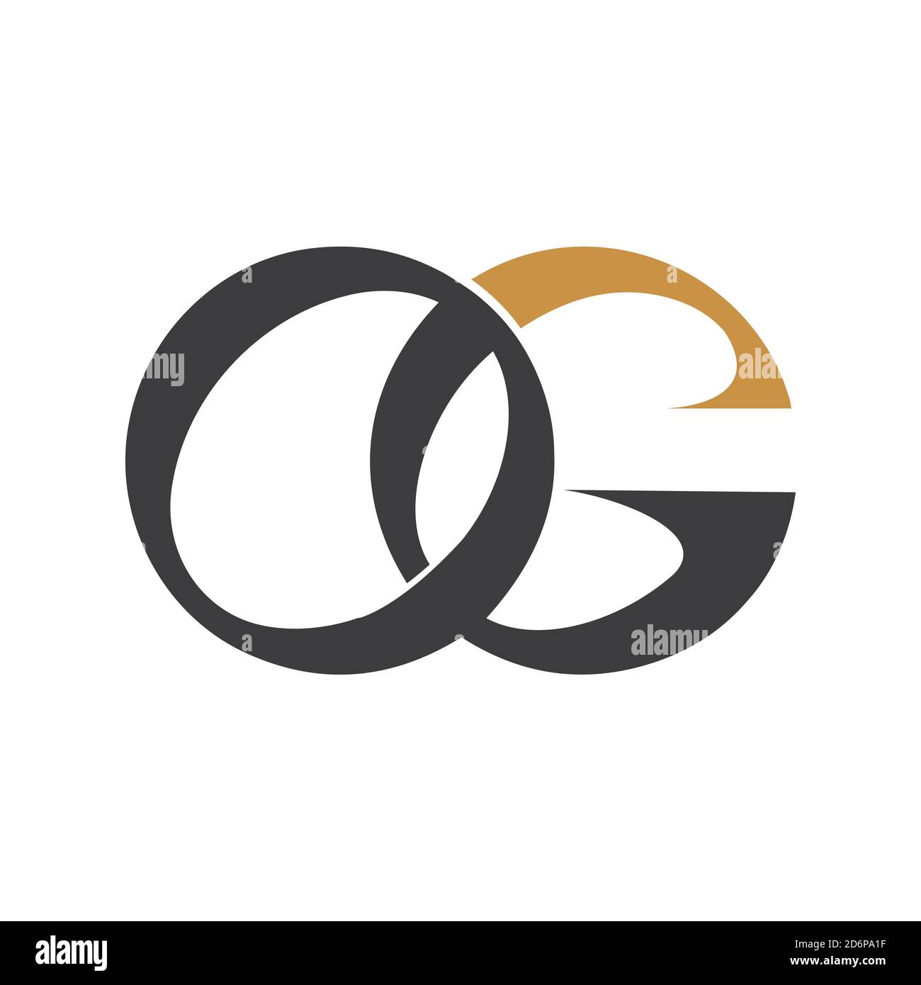 Initial letter go logo or og logo vector design template Stock Vector ...