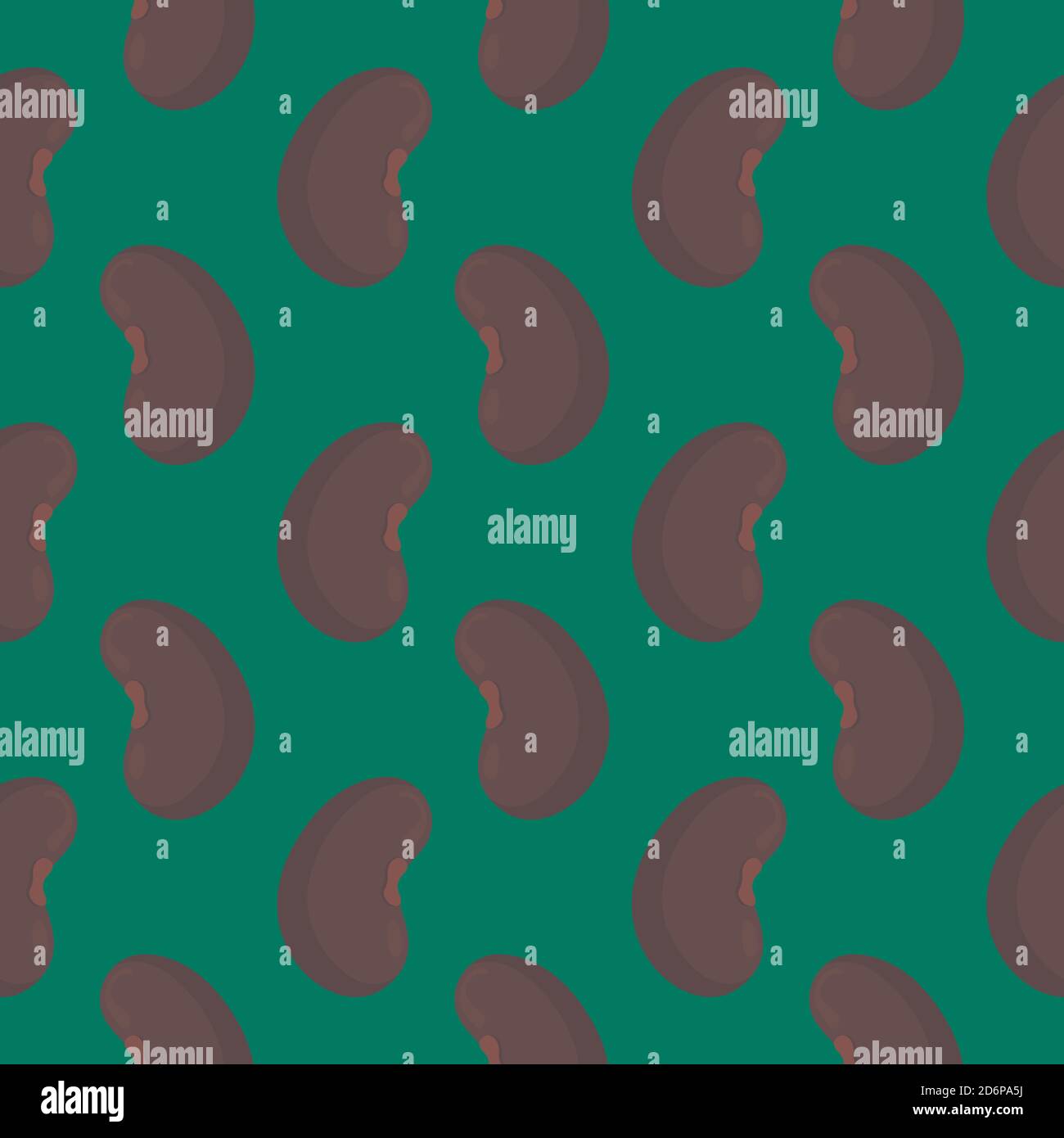Black beans,seamless pattern on dark green background Stock Vector ...