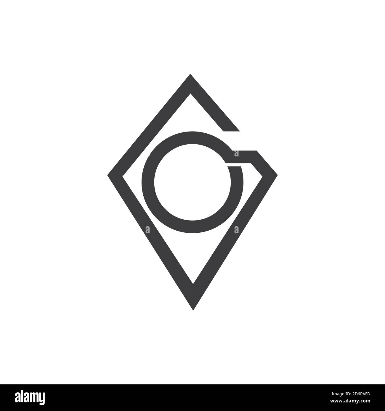 Initial letter go logo or og logo vector design template Stock Vector ...