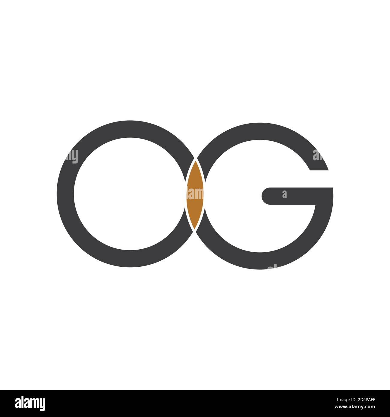 Initial letter go logo or og logo vector design template Stock Vector ...