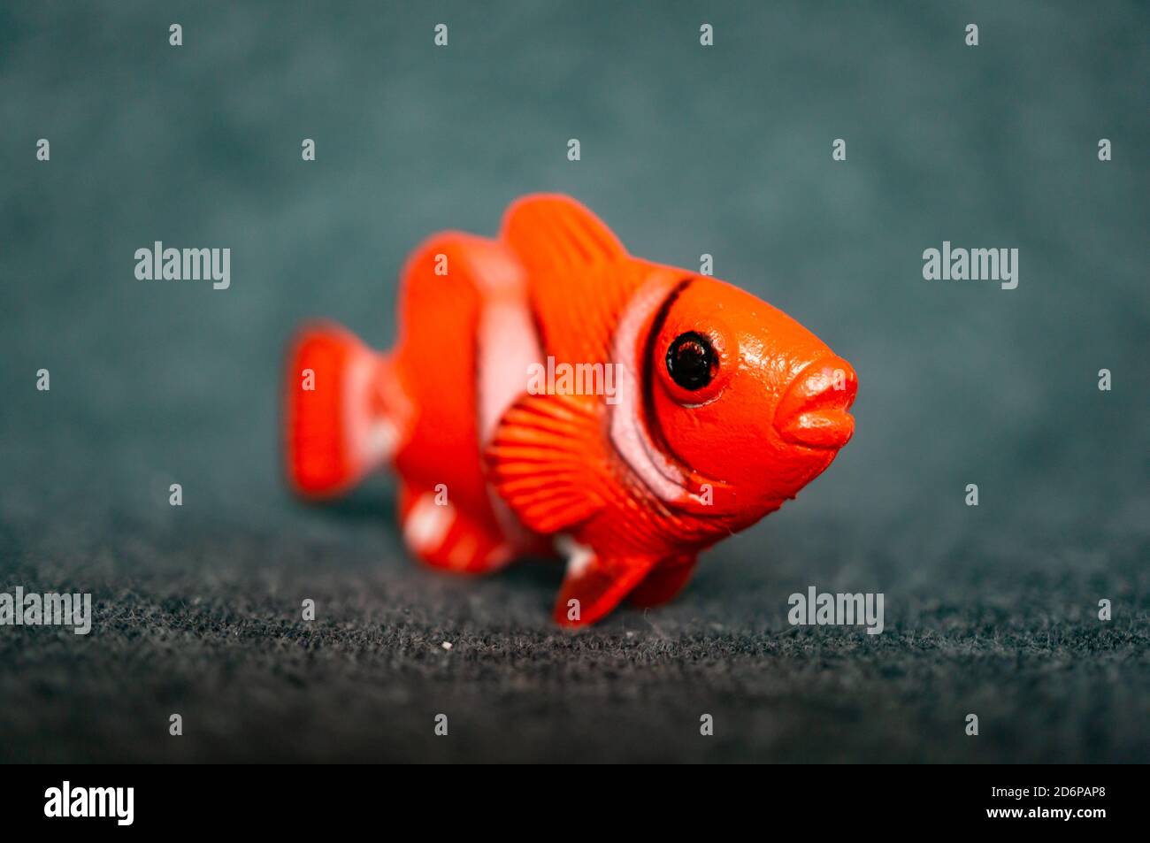 Closeup of a toy figurine of a clownfish Stock Photo - Alamy