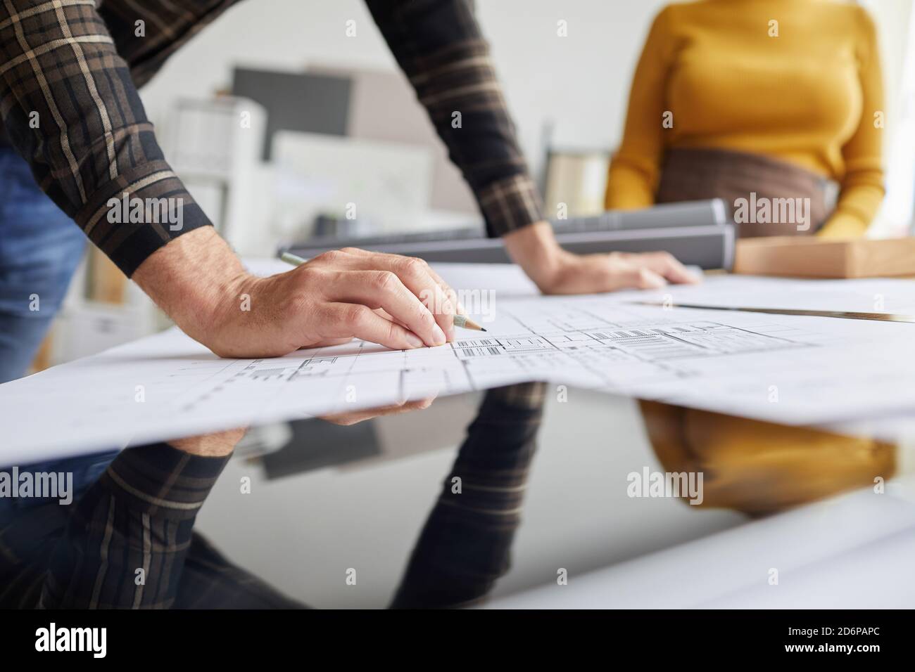 Office blueprint hi-res stock photography and images - Alamy