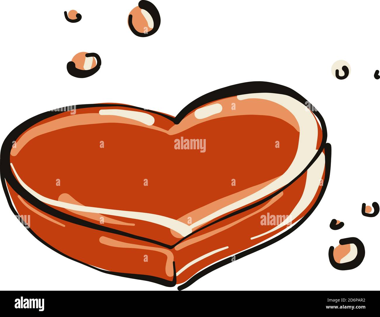 Glass blue heart on Stock Vector Images - Alamy