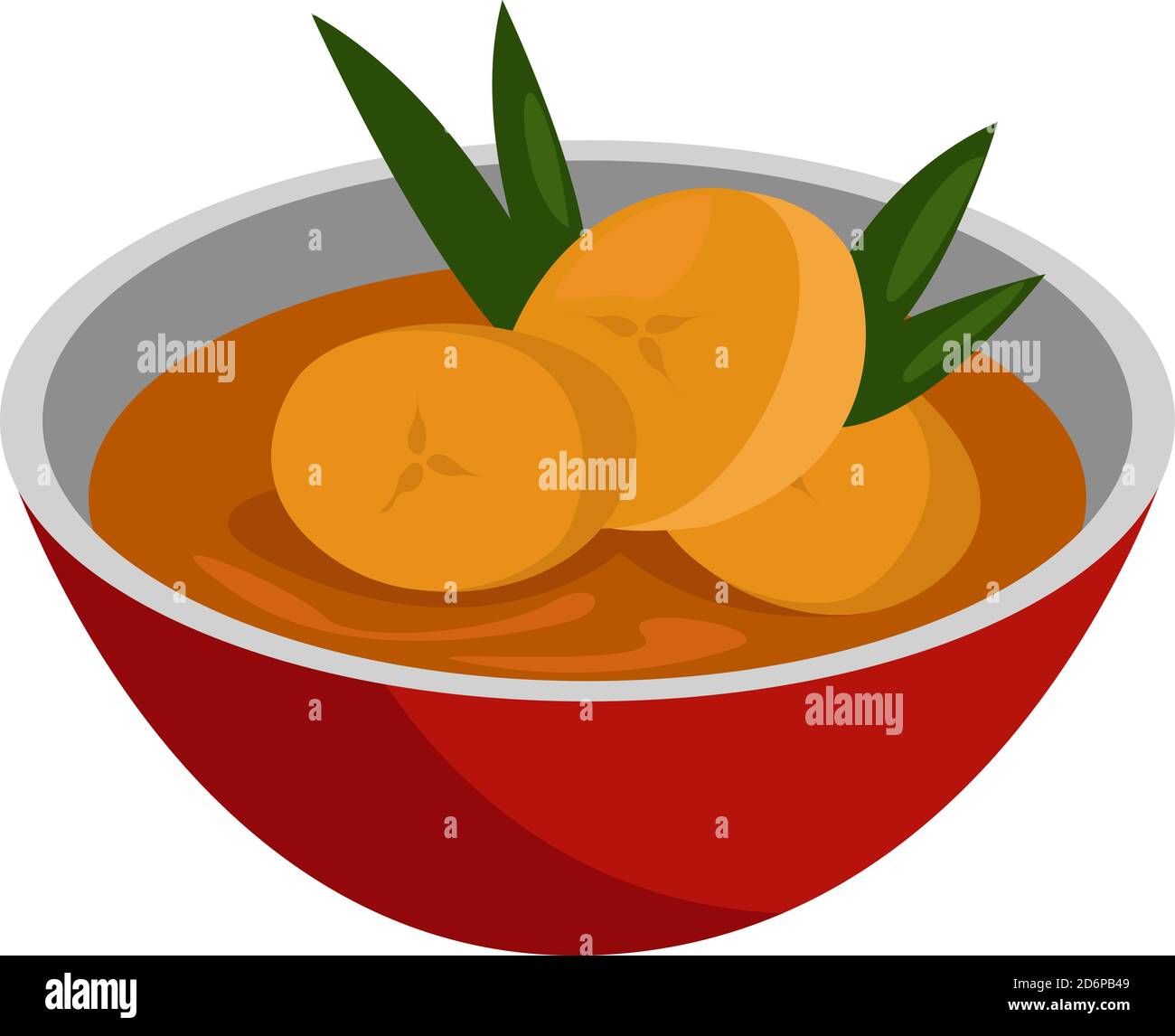 Tasty kolak, illustration, vector on white background Stock Vector ...