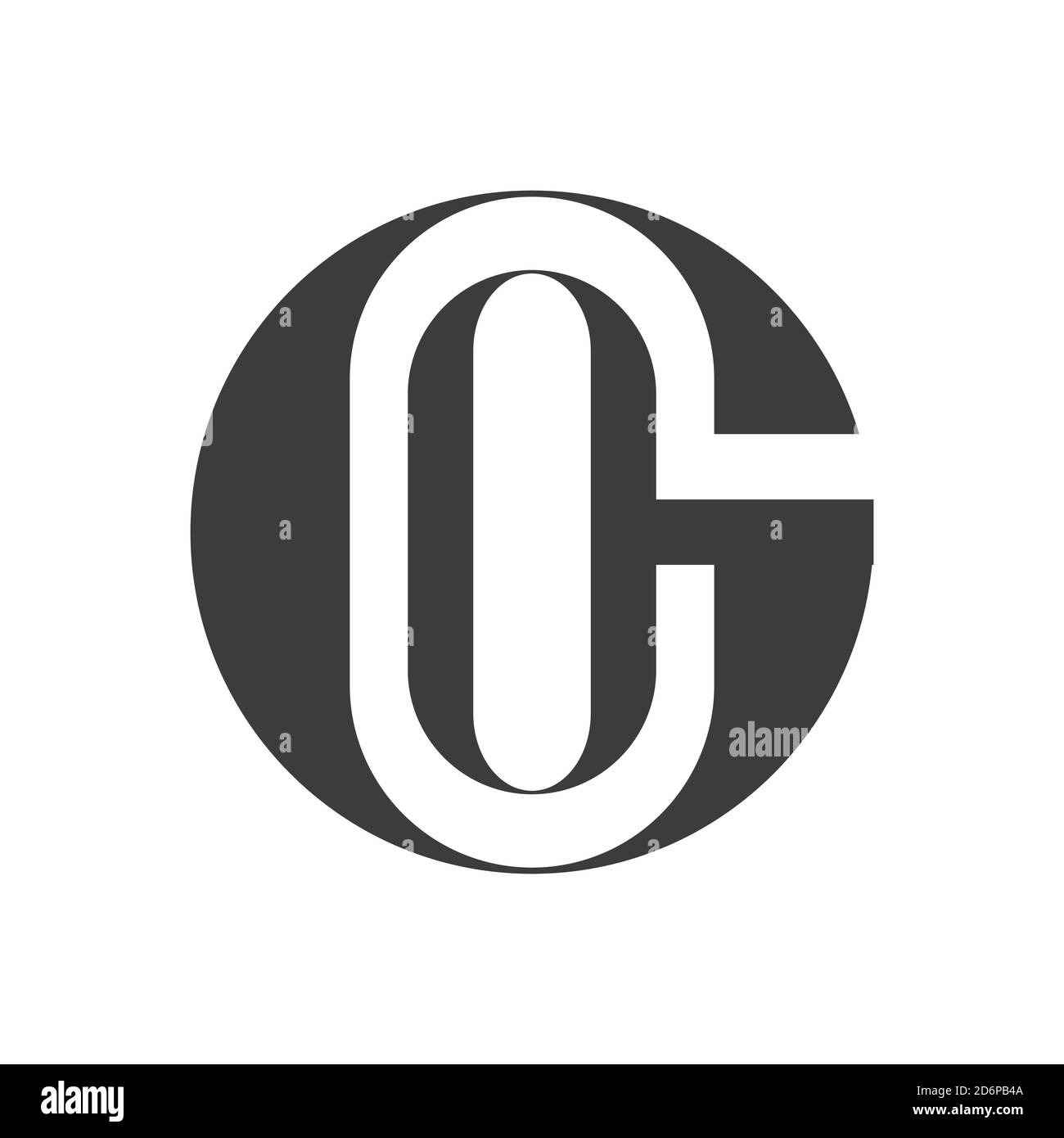 Initial letter go logo or og logo vector design template Stock Vector ...