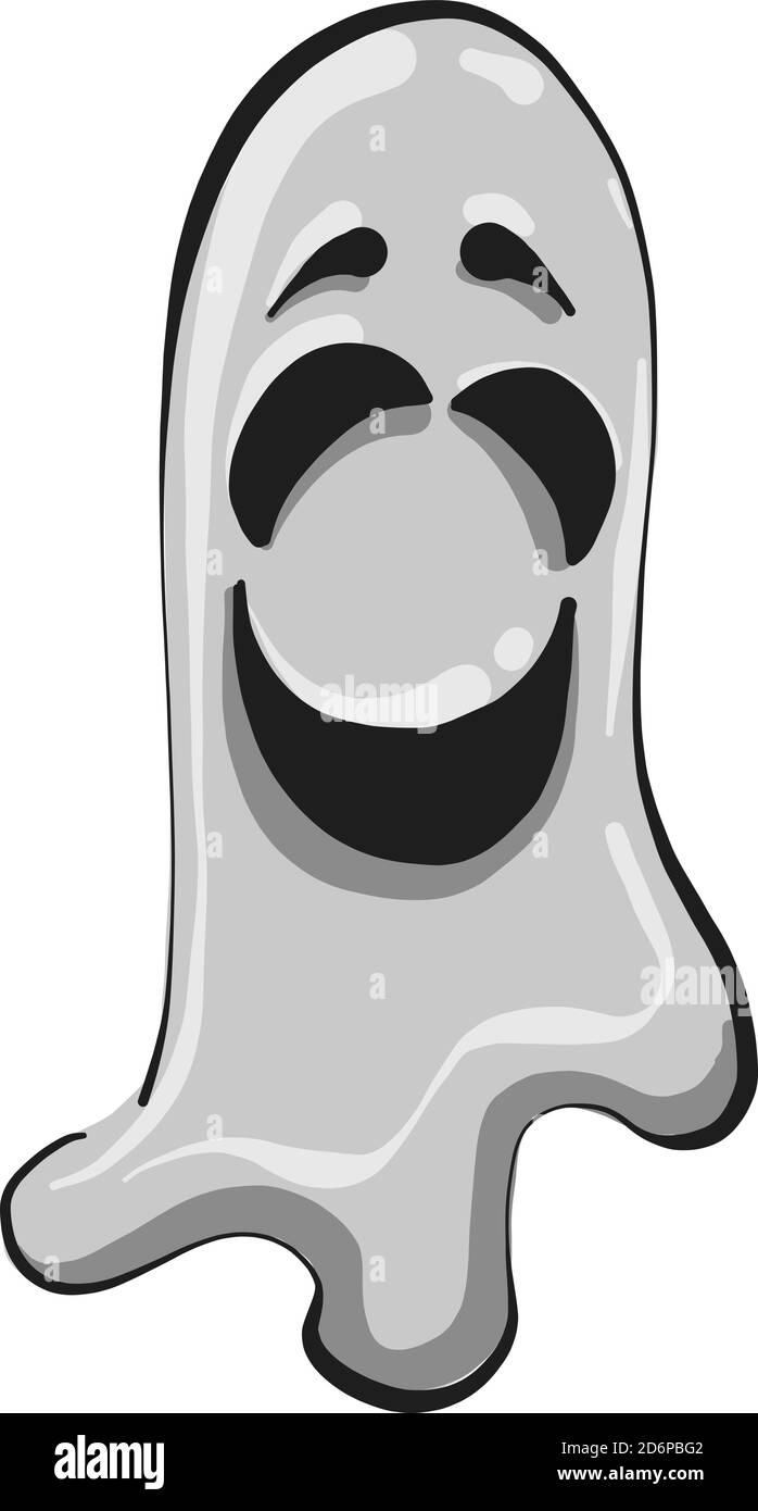 Funny spirit, illustration, vector on white background Stock Vector ...