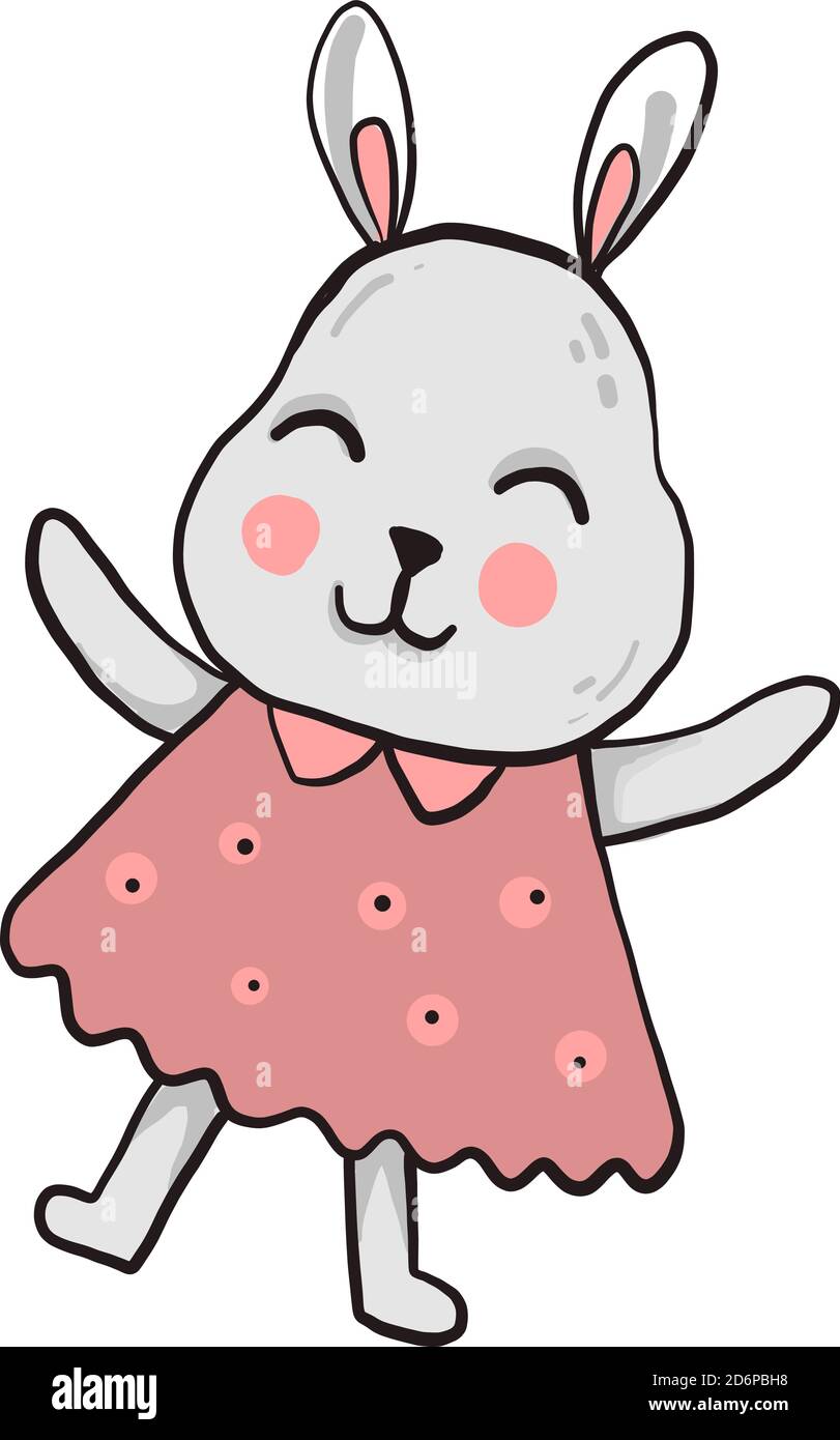 Pink bunny dress Cut Out Stock Images & Pictures - Alamy