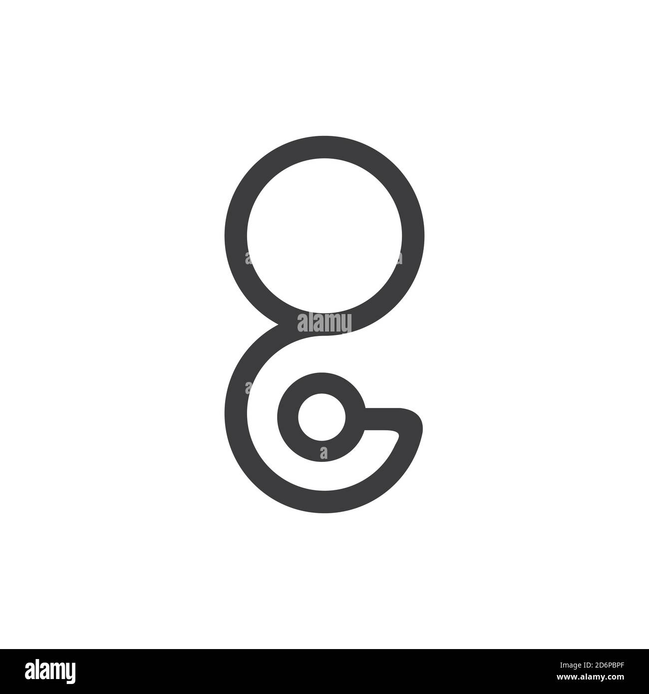 Initial letter go logo or og logo vector design template Stock Vector ...