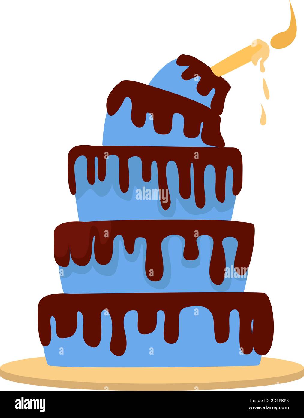 Tasty cake isolated on Stock Vector Images - Alamy