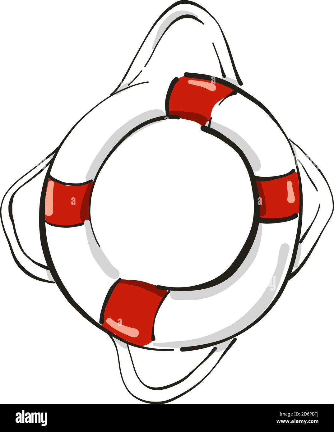 Life saver, illustration, vector on white background Stock Vector Image ...