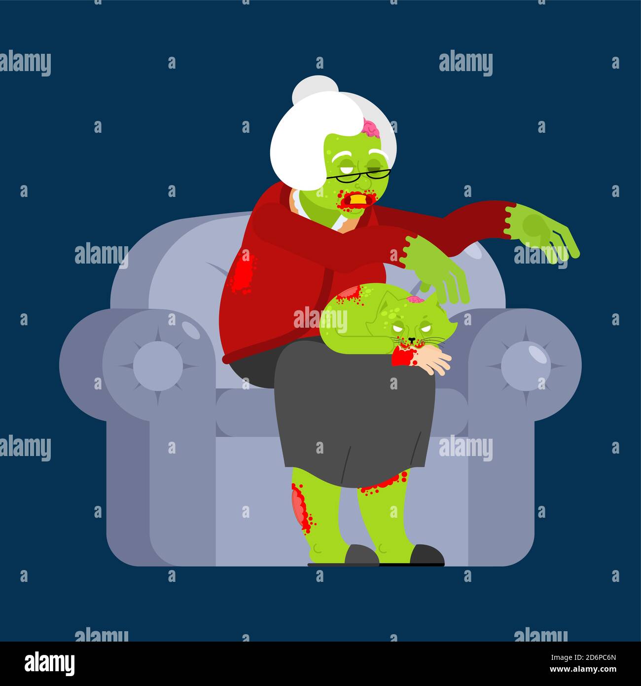 Old dead lady Stock Vector Images - Alamy