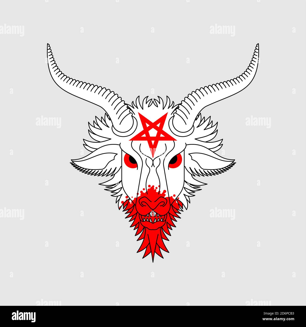 Baphomet black and white Stock Vector Images - Alamy