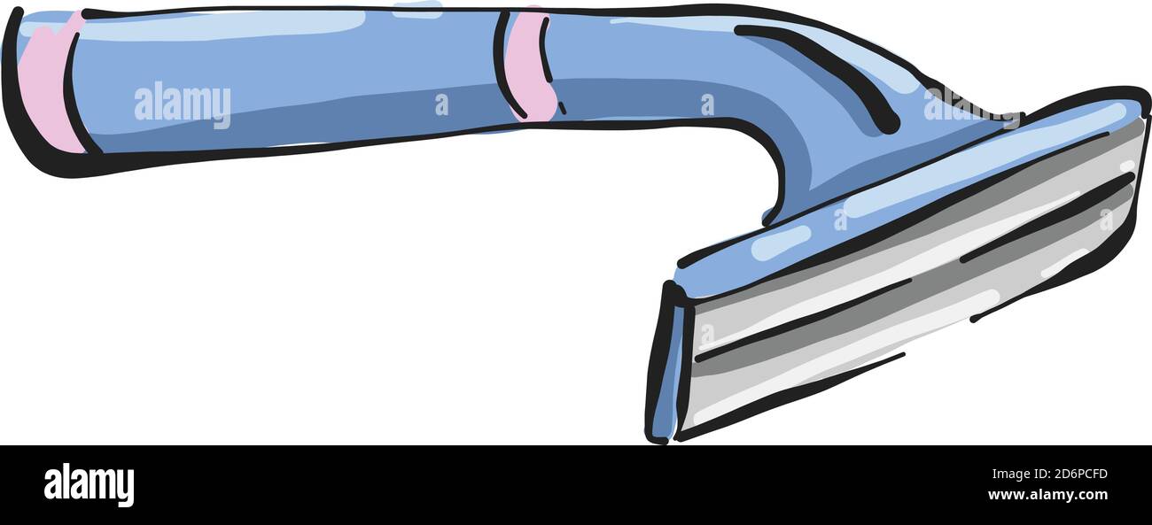 Blue razor, illustration, vector on white background Stock Vector Image ...