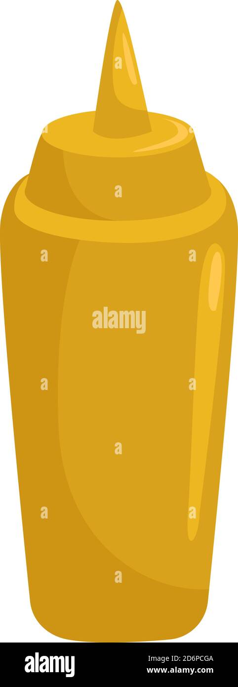 Yellow mustard, illustration, vector on white background Stock Vector ...