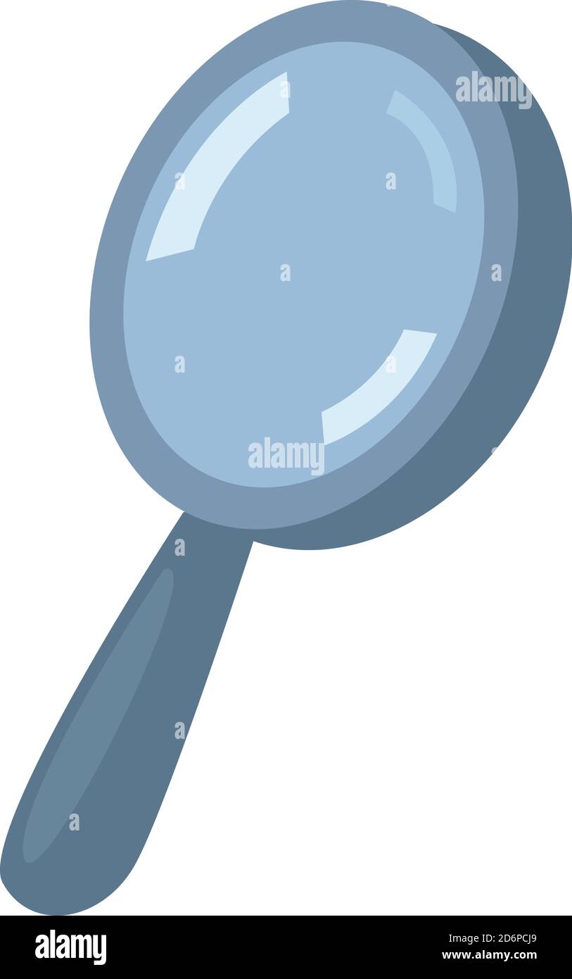 Small magnifier, illustration, vector on white background Stock Vector ...
