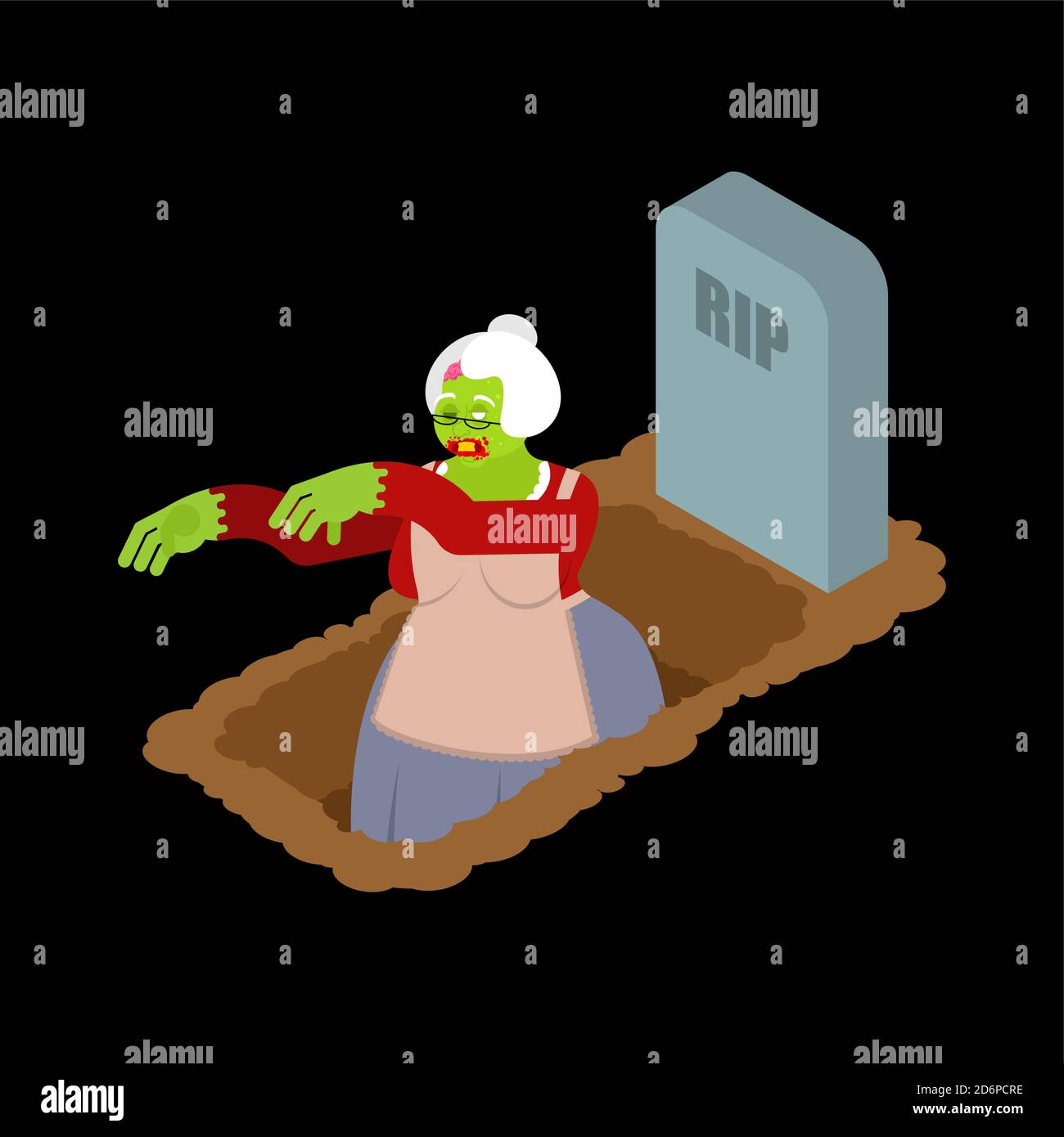 Green ghost lady Stock Vector Images - Alamy