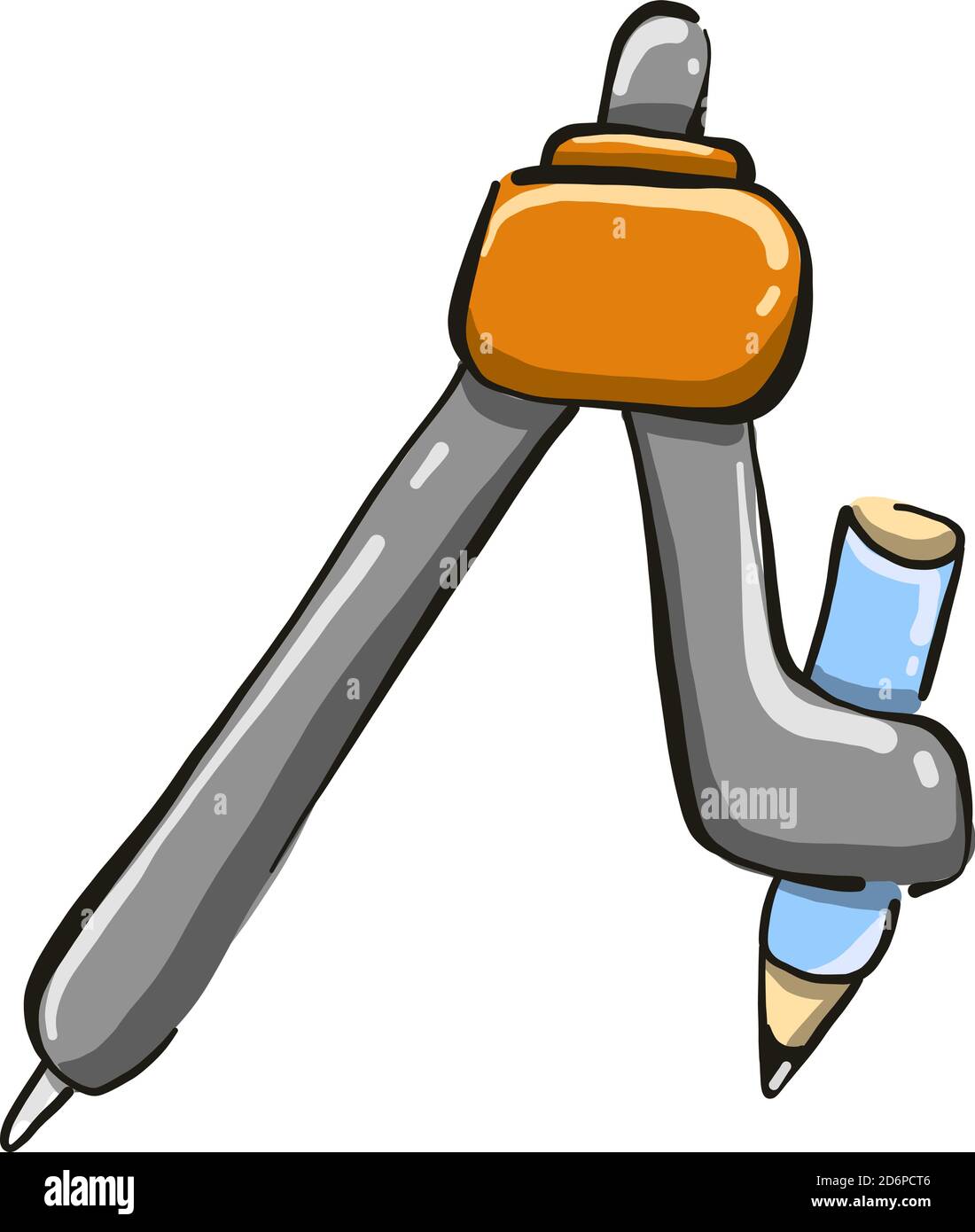 Small compass, illustration, vector on white background Stock Vector ...