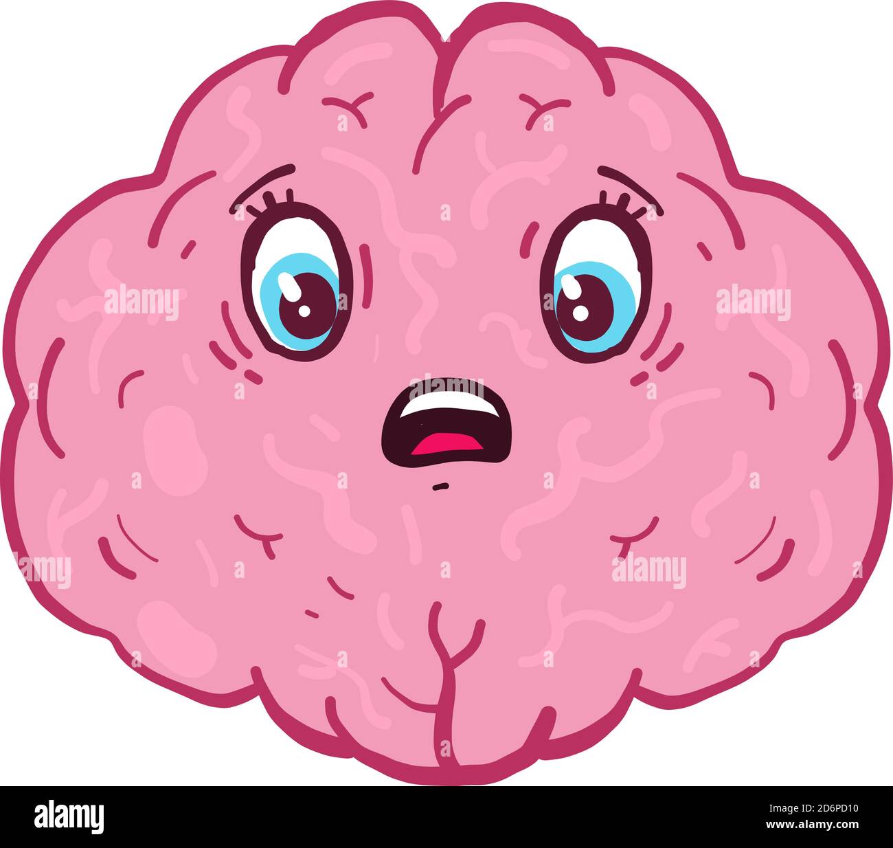 Pink Brain Clipart