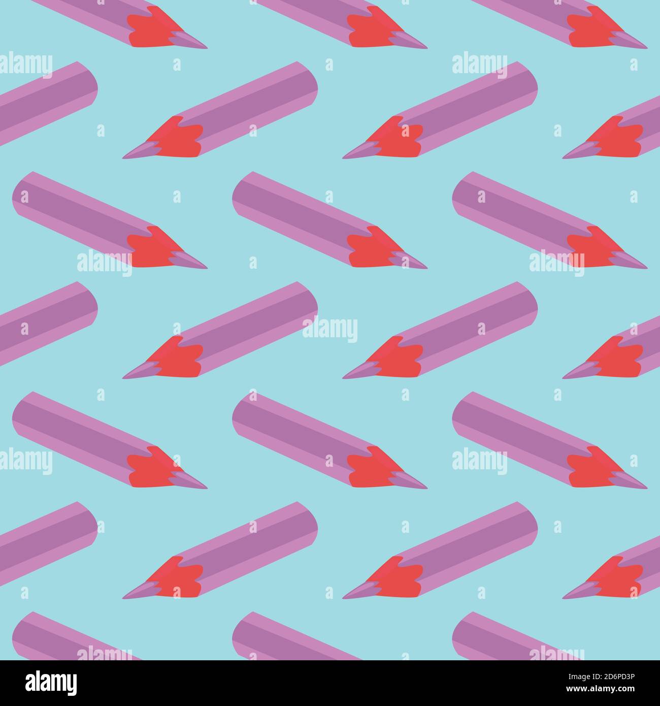 Small pencils,seamless pattern on baby blue background Stock Vector ...