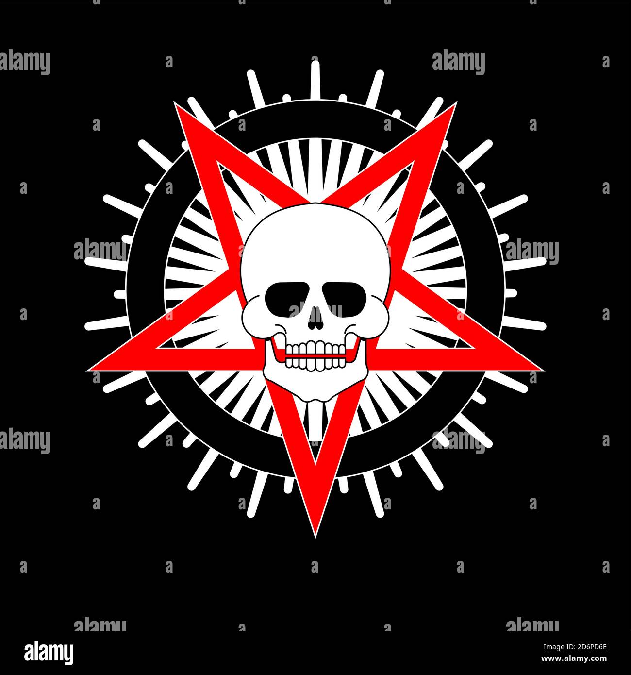 Satan pentagram isolated. Devil symbol. vector illustration Stock ...