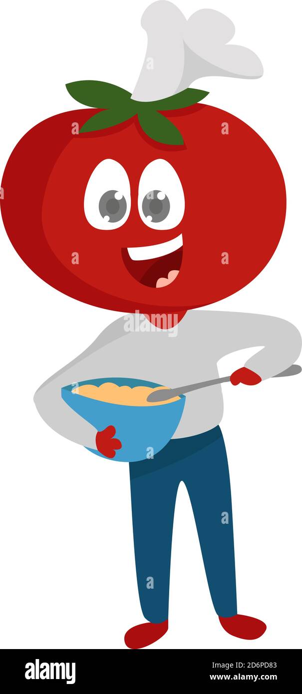 Family cooking breakfast dinner Stock Vector Images - Alamy