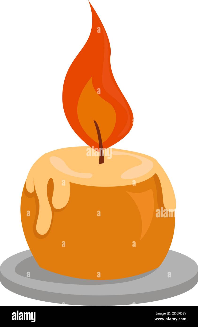 Set realistic paraffin burning Cut Out Stock Images & Pictures - Alamy