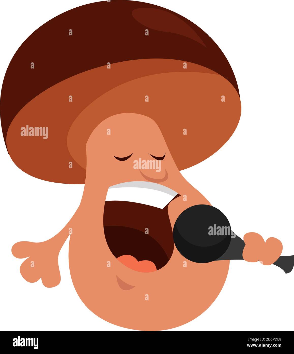 Orange cap boletus mushroom Stock Vector Images - Alamy