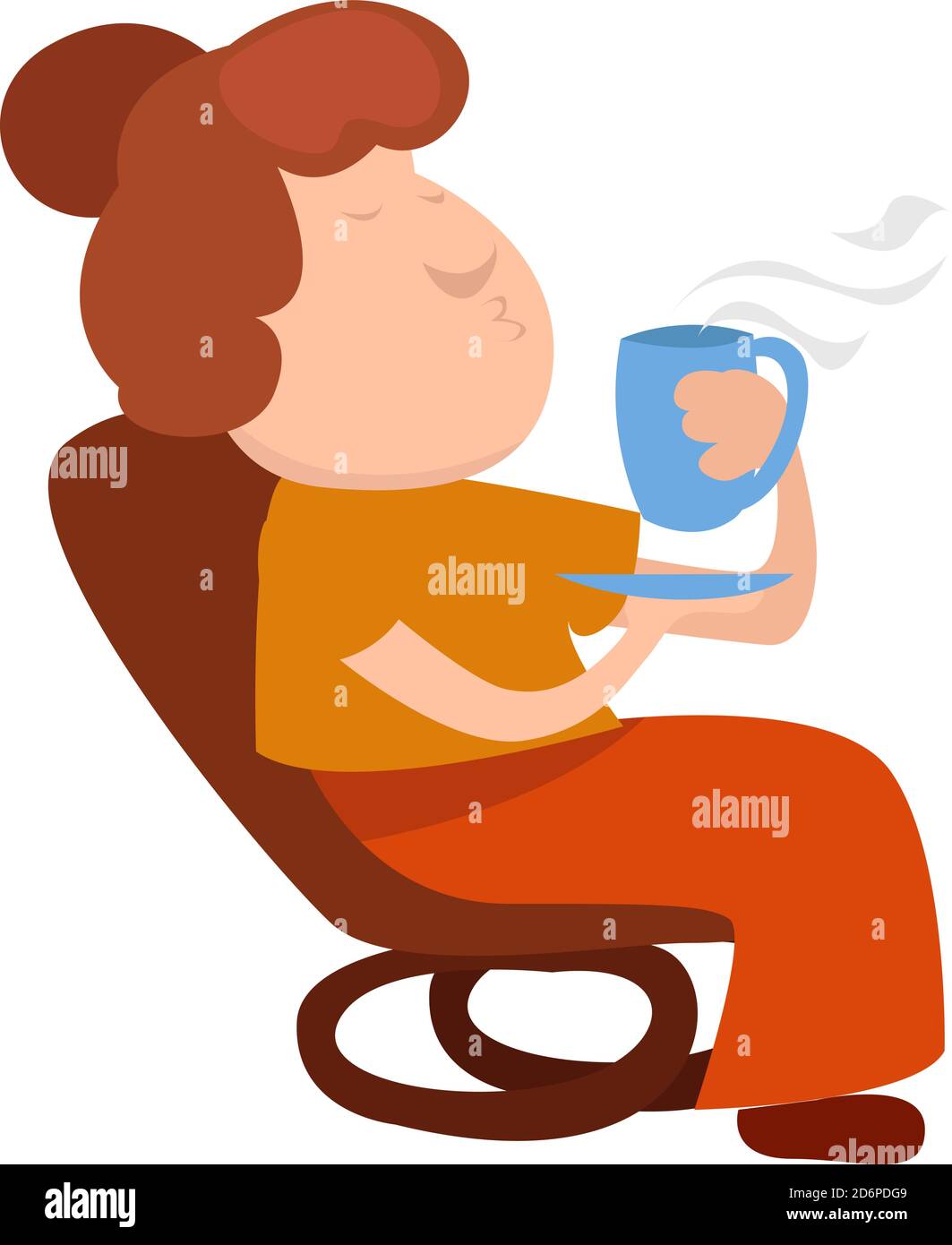 Rocking on chair Stock Vector Images - Alamy
