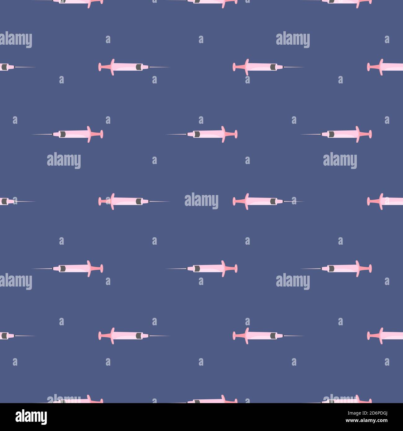Syringe needle on blue Stock Vector Images - Alamy