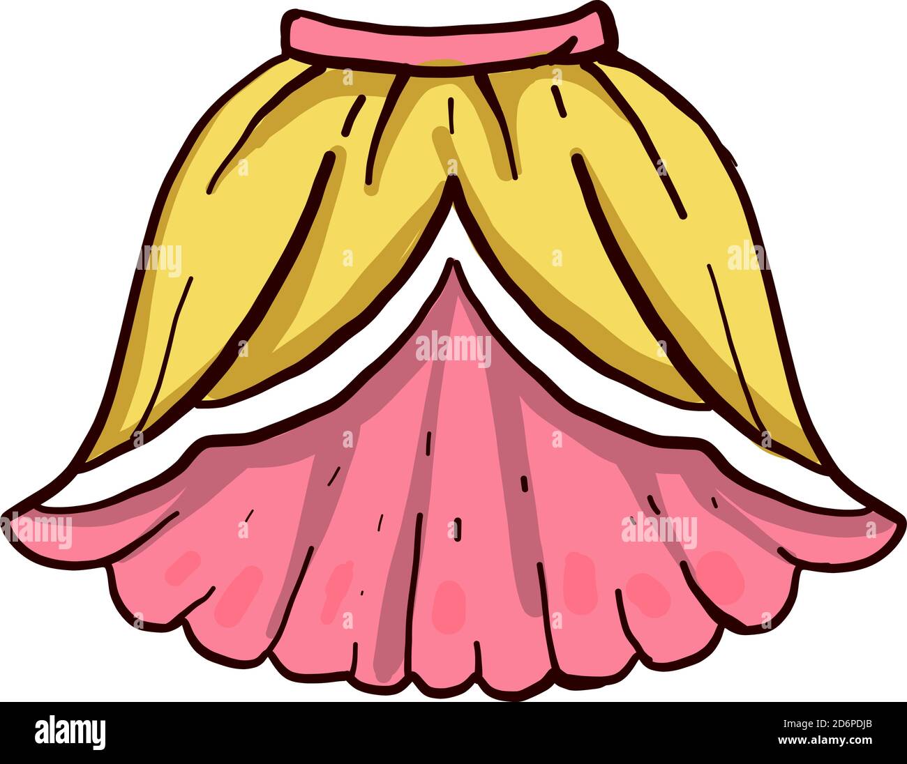 Lady with yellow dress Stock Vector Images - Alamy
