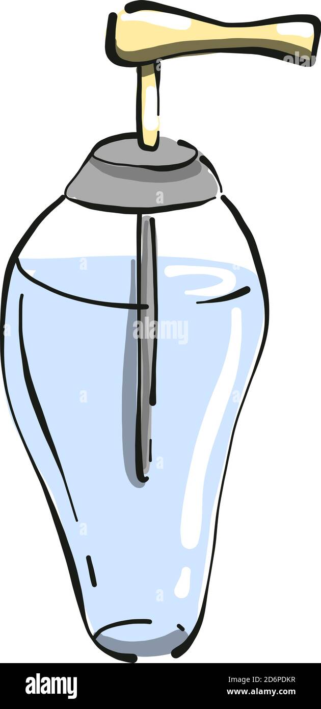 Small cosmetic pump bottle Stock Vector Images - Alamy