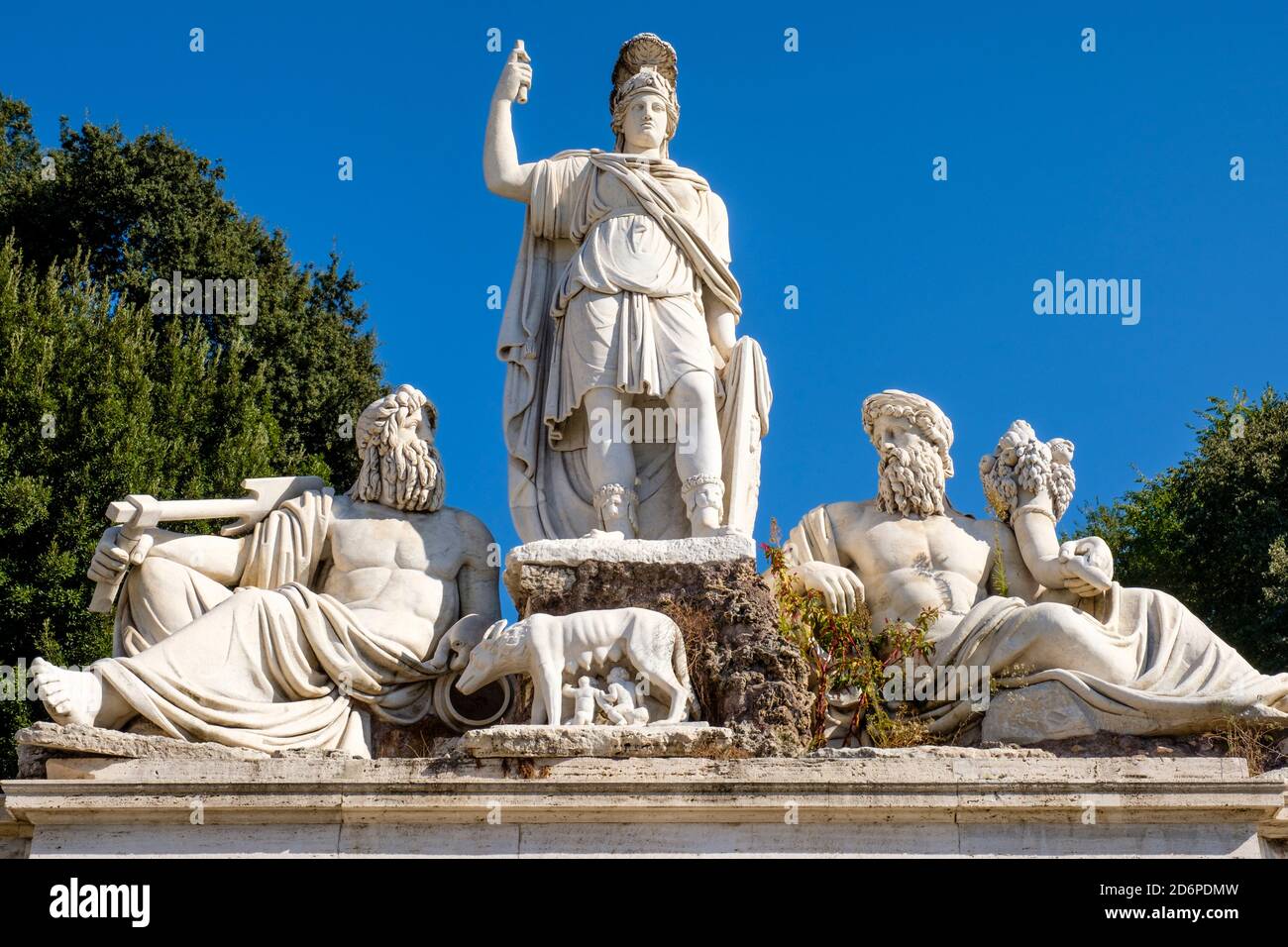 Fontana della Dea Roma, Fountain of the Goddess Rome, by Giovanni ...