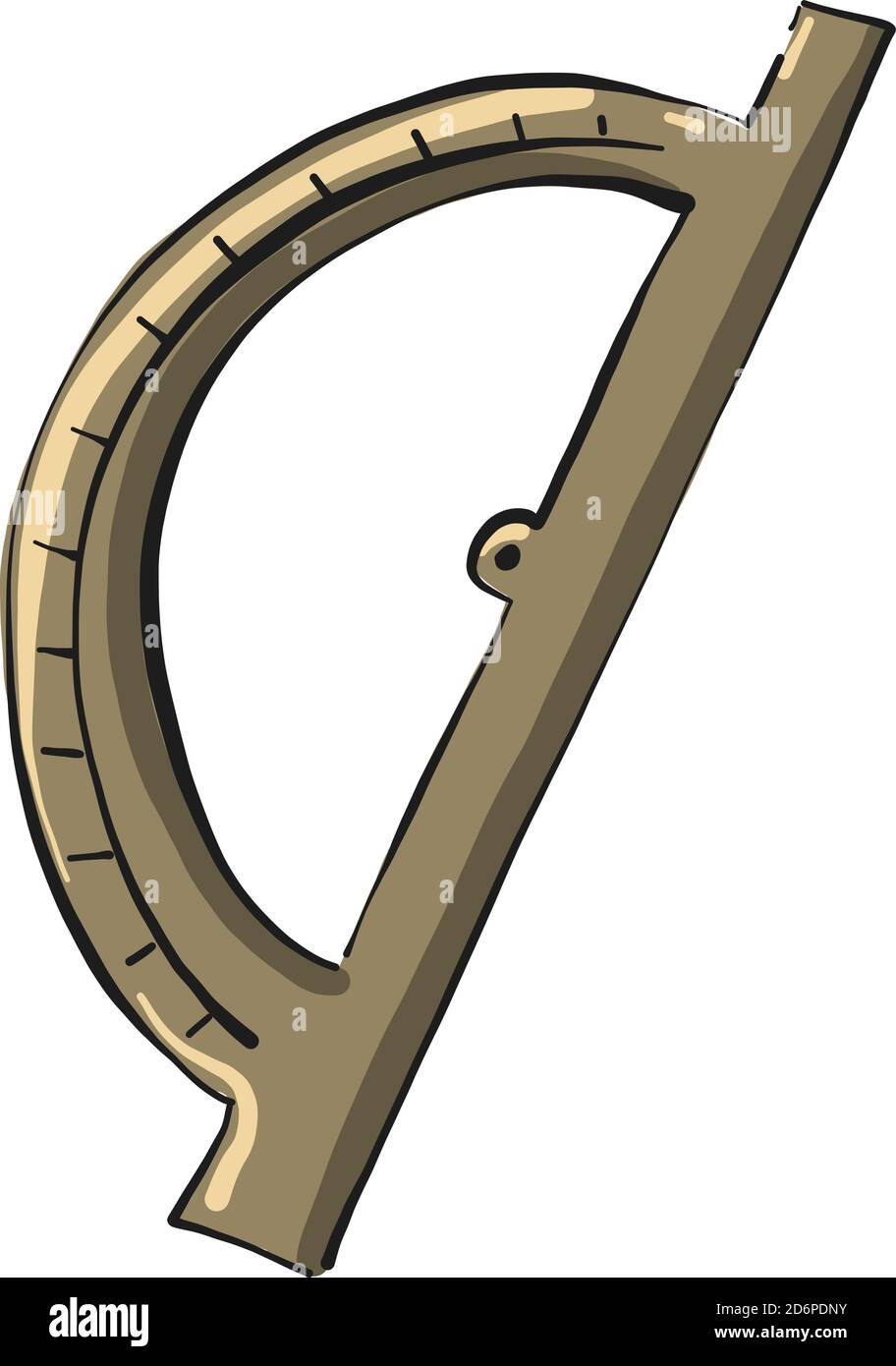 Round ruller, illustration, vector on white background Stock Vector ...