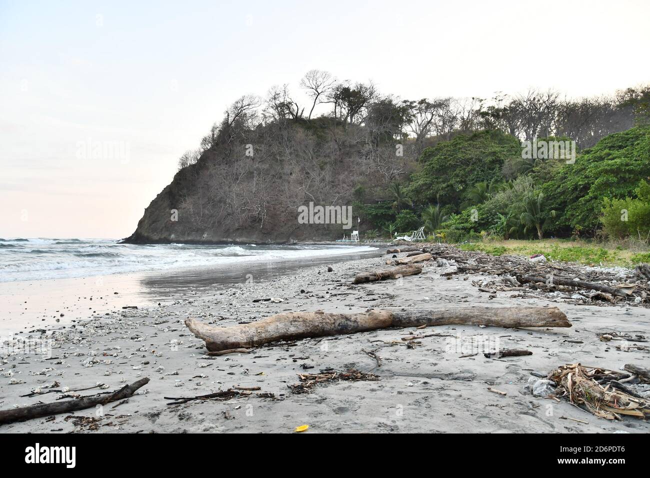 sunset on beach in samara nicoya costa rica central america Stock Photo ...