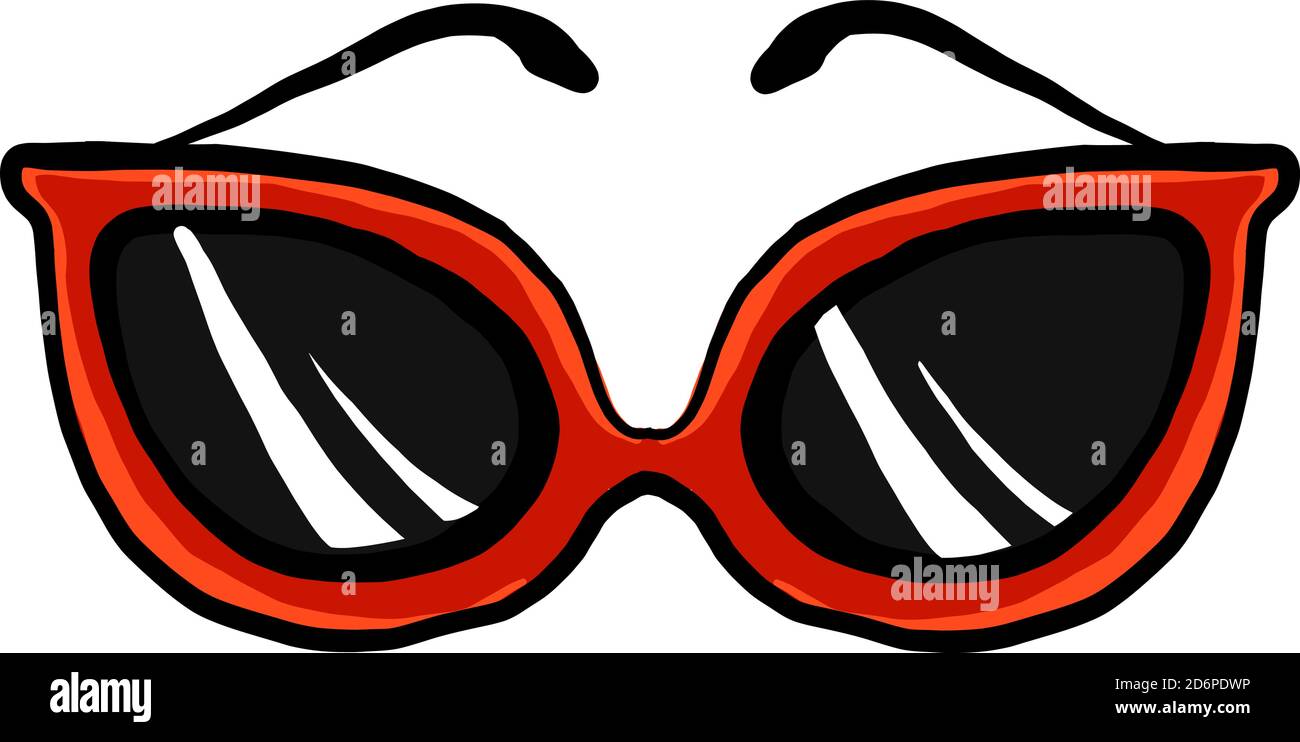 Red sunglasses on background Stock Vector Images - Alamy
