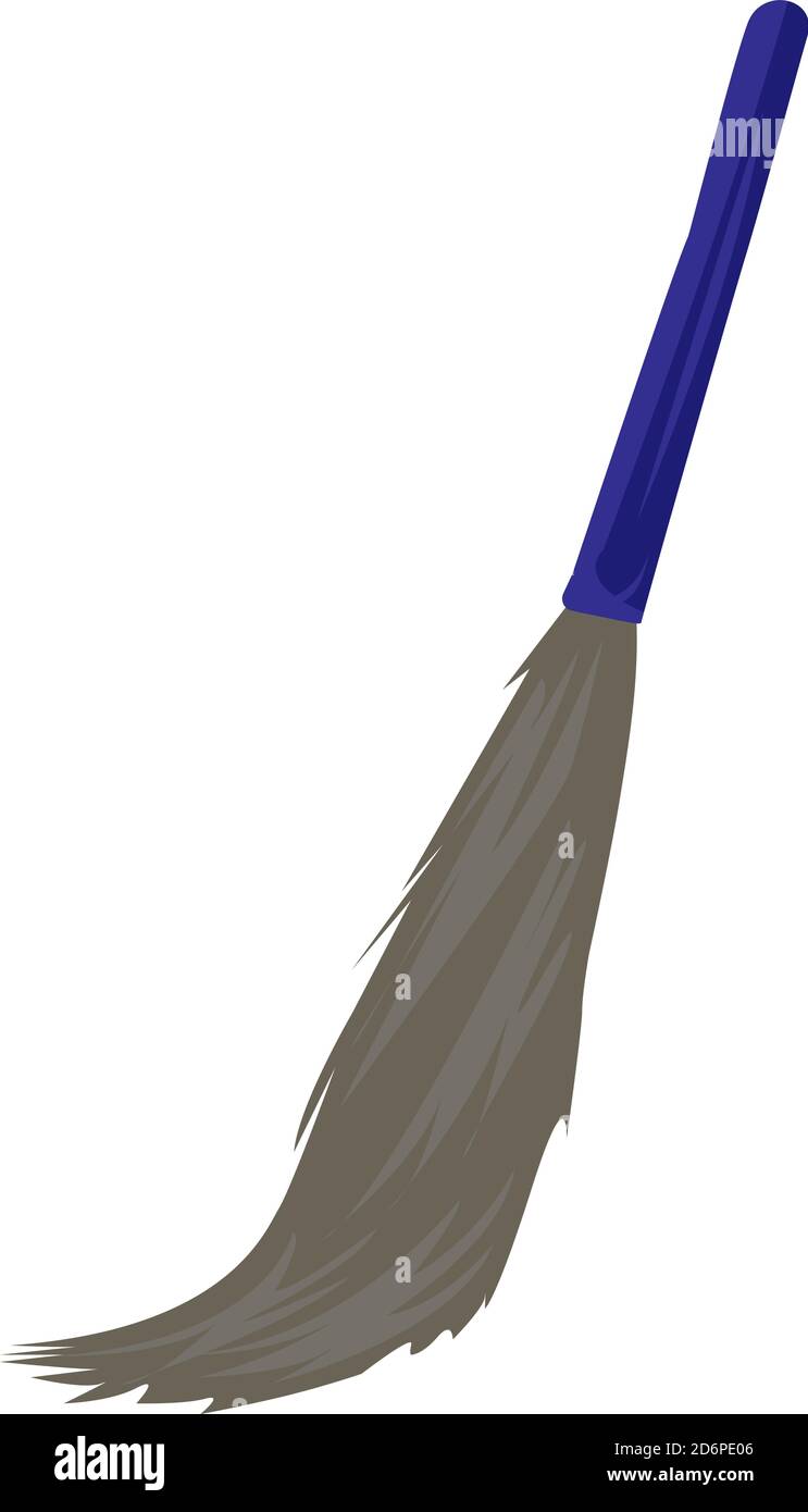 Blue mop, illustration, vector on white background Stock Vector Image ...