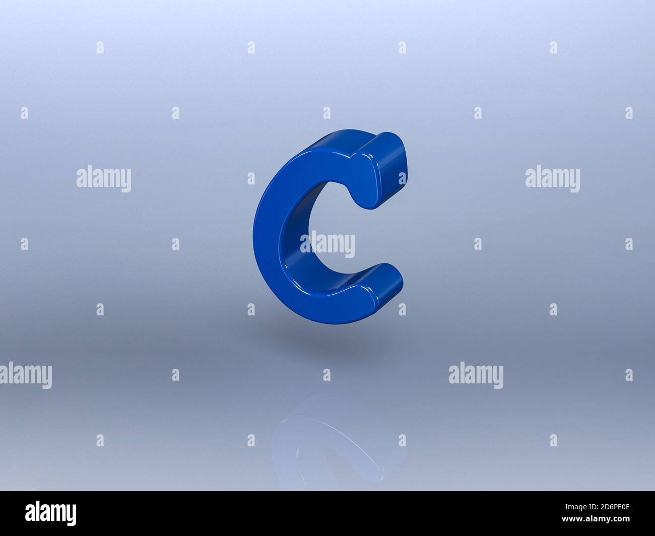 Artistic letter using a computer Stock Photo - Alamy