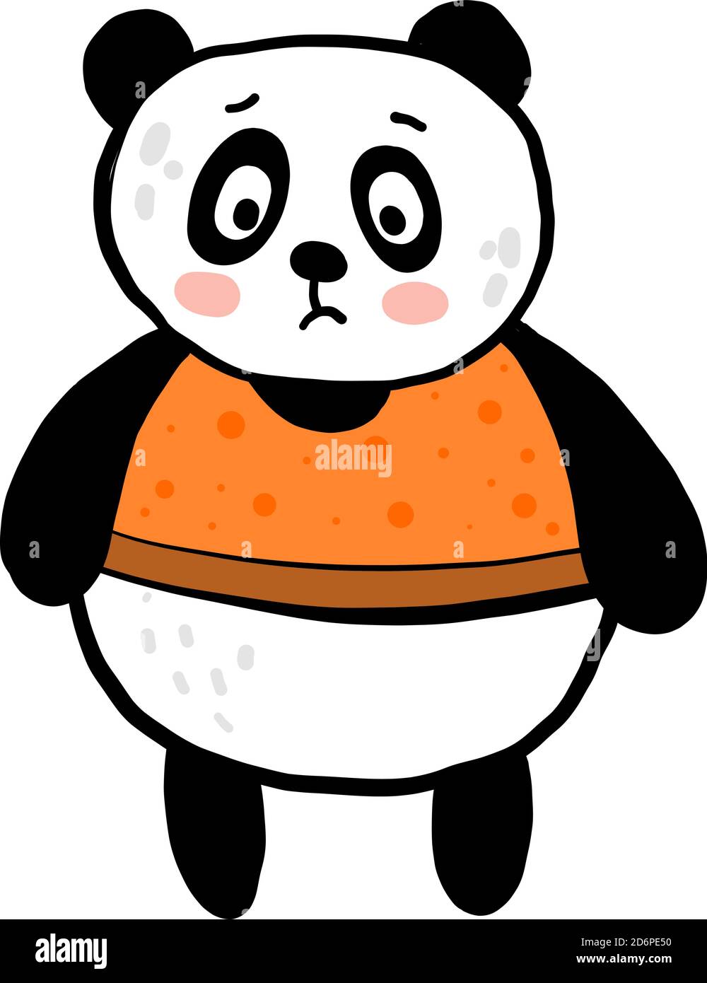 Cartoon illustration fat panda bear hi-res stock photography and images ...