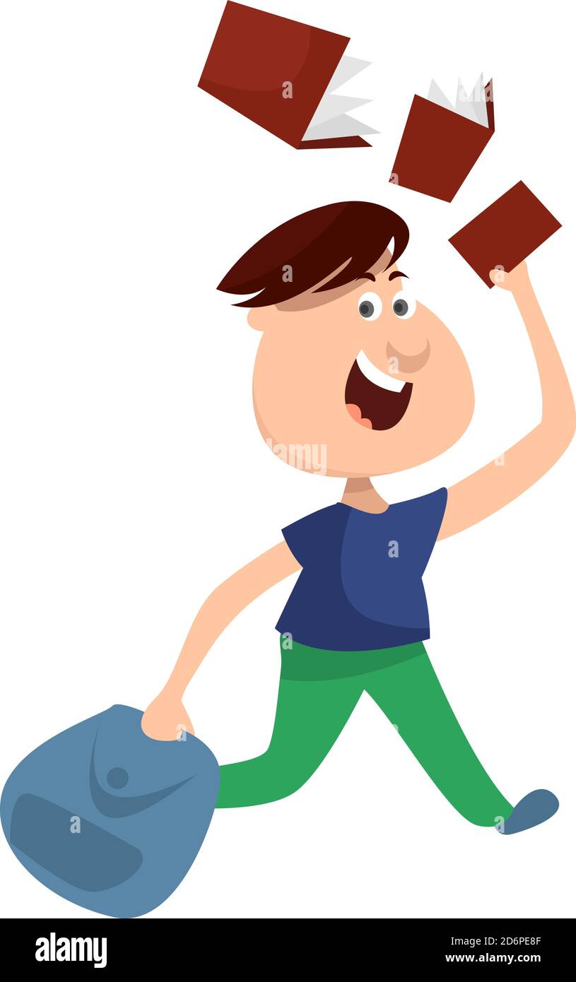 Skipping class, illustration, vector on white background Stock Vector ...