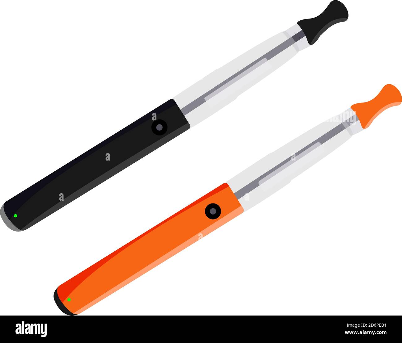 Electric cigarette, illustration, vector on white background Stock ...