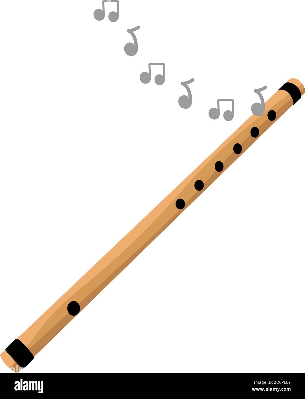 Flute clarinet on musical Stock Vector Images - Alamy