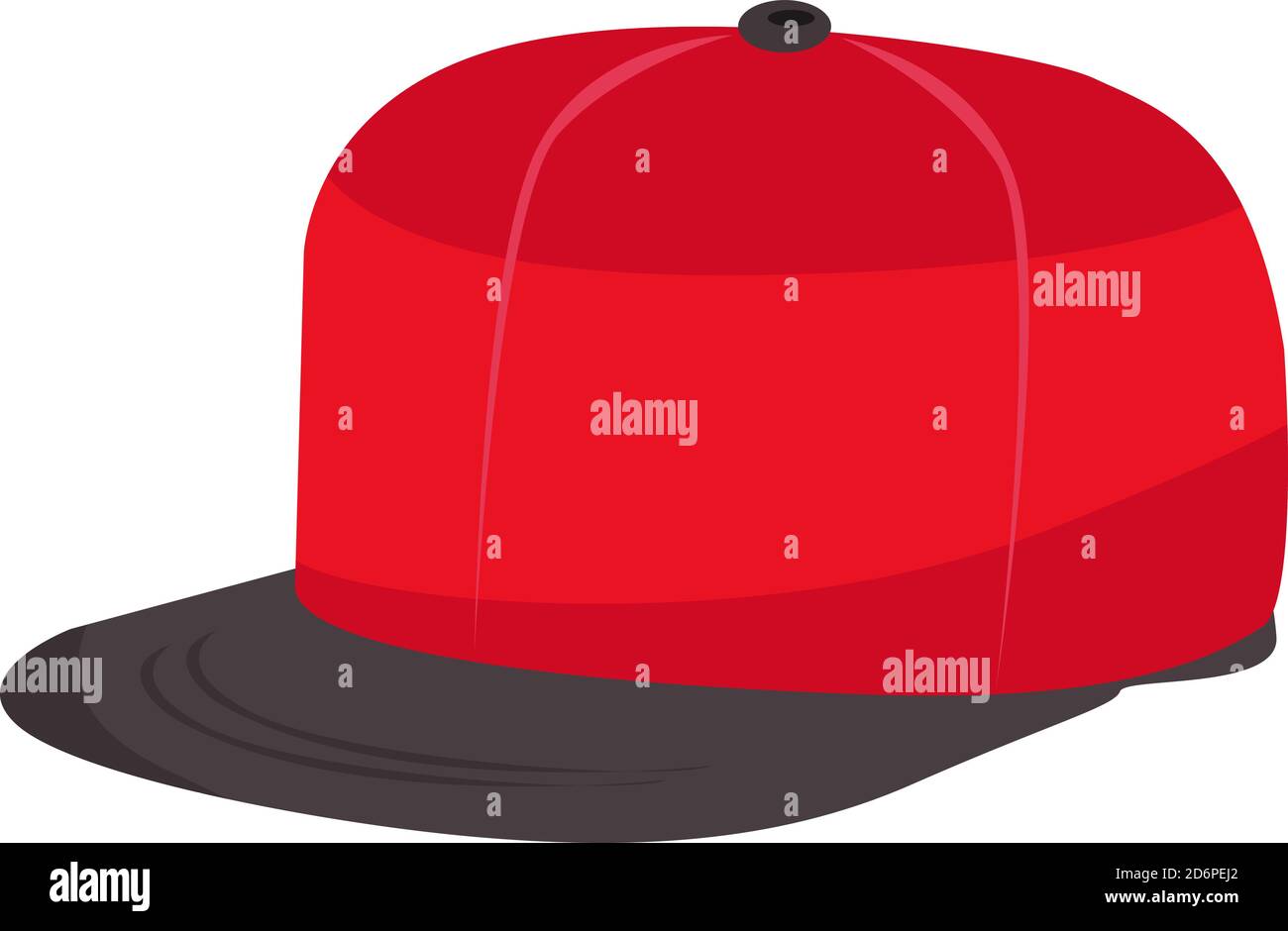 Red cap, illustration, vector on white background Stock Vector Image ...