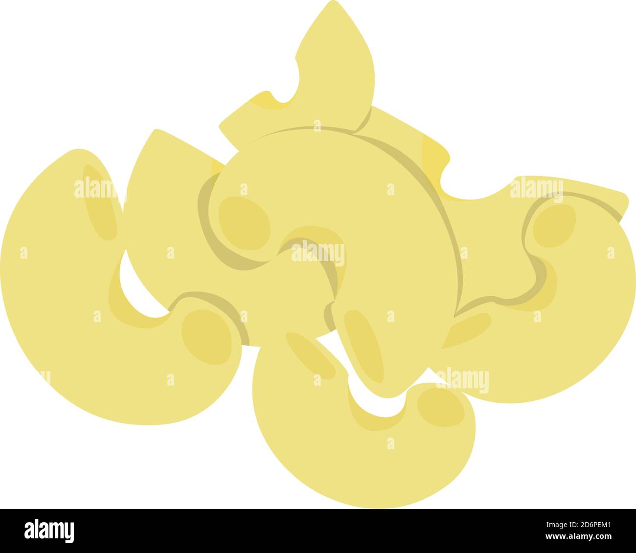 Delicious macaroni, illustration, vector on white background Stock ...