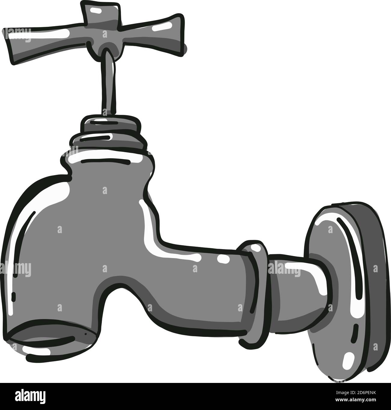 Tap water flow concept Stock Vector Images - Alamy