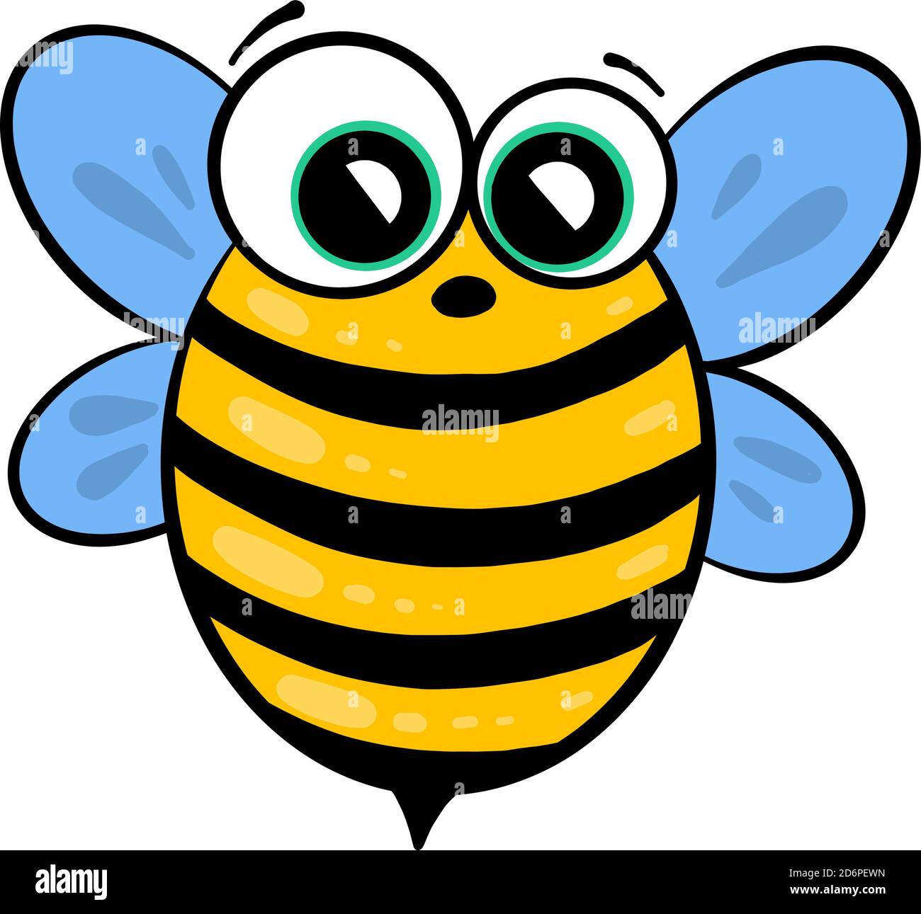 Curious bee Stock Vector Images - Alamy