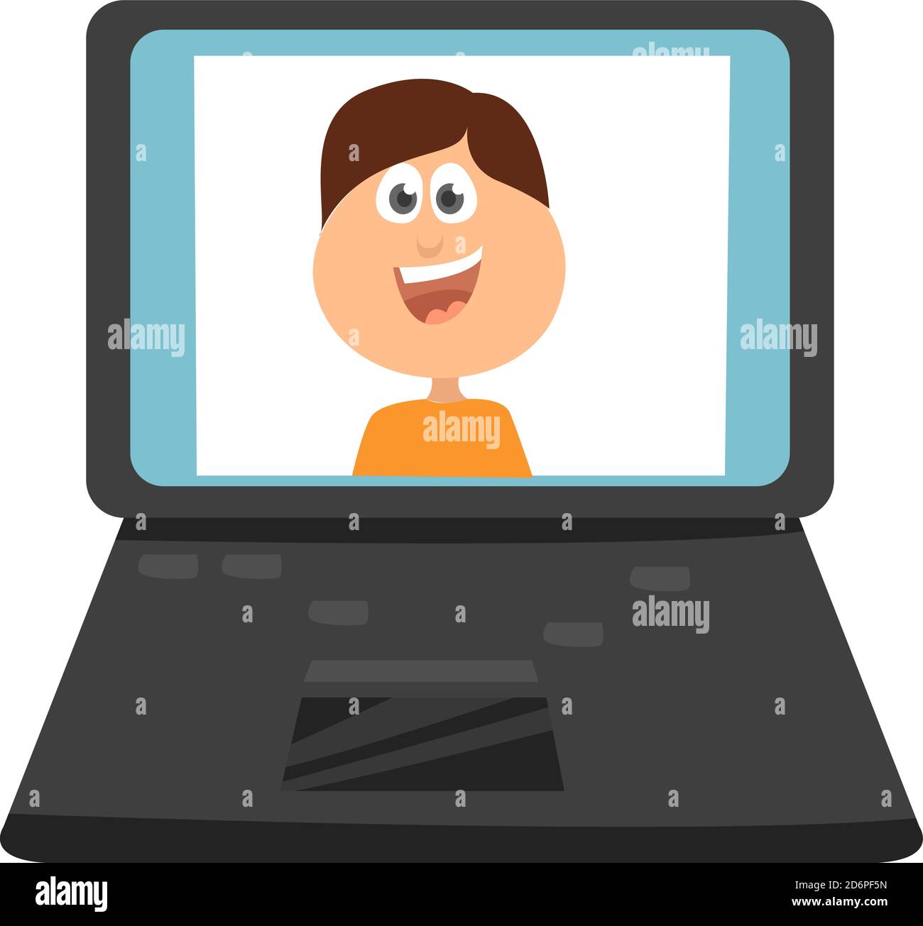 Video chat on phone Stock Vector Images - Alamy