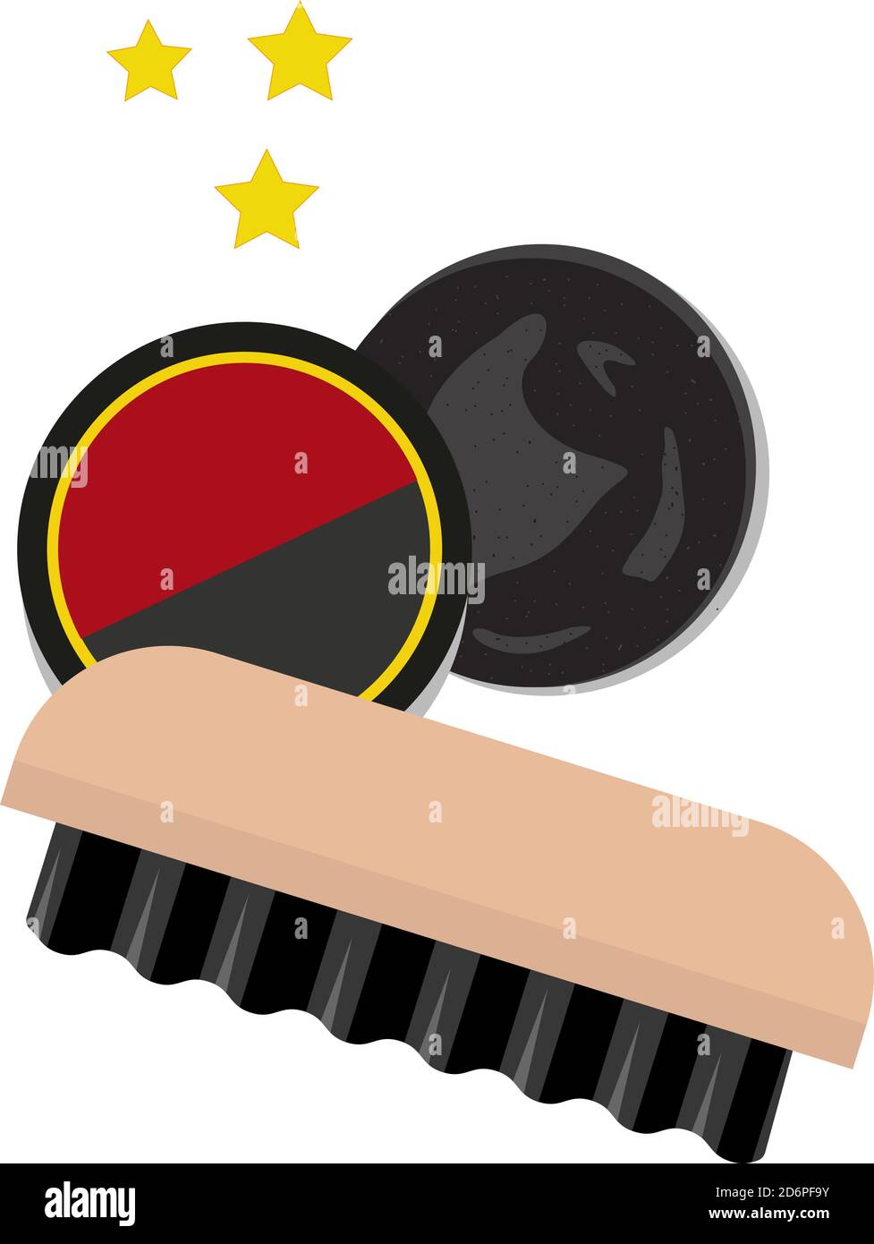 Shoe polish, illustration, vector on white background Stock Vector ...