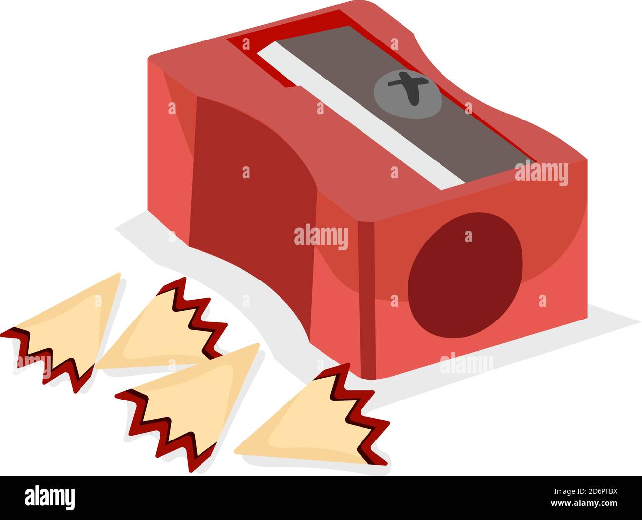 Pencil sharpener vector vectors Cut Out Stock Images & Pictures - Alamy