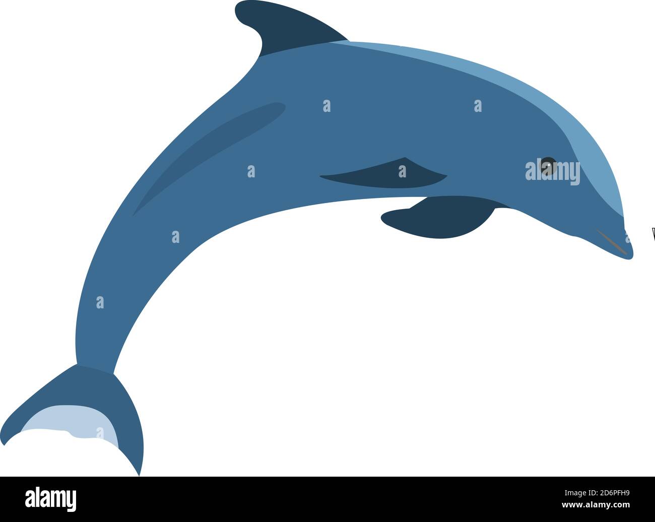 Friendly dolphin underwater on Stock Vector Images - Alamy