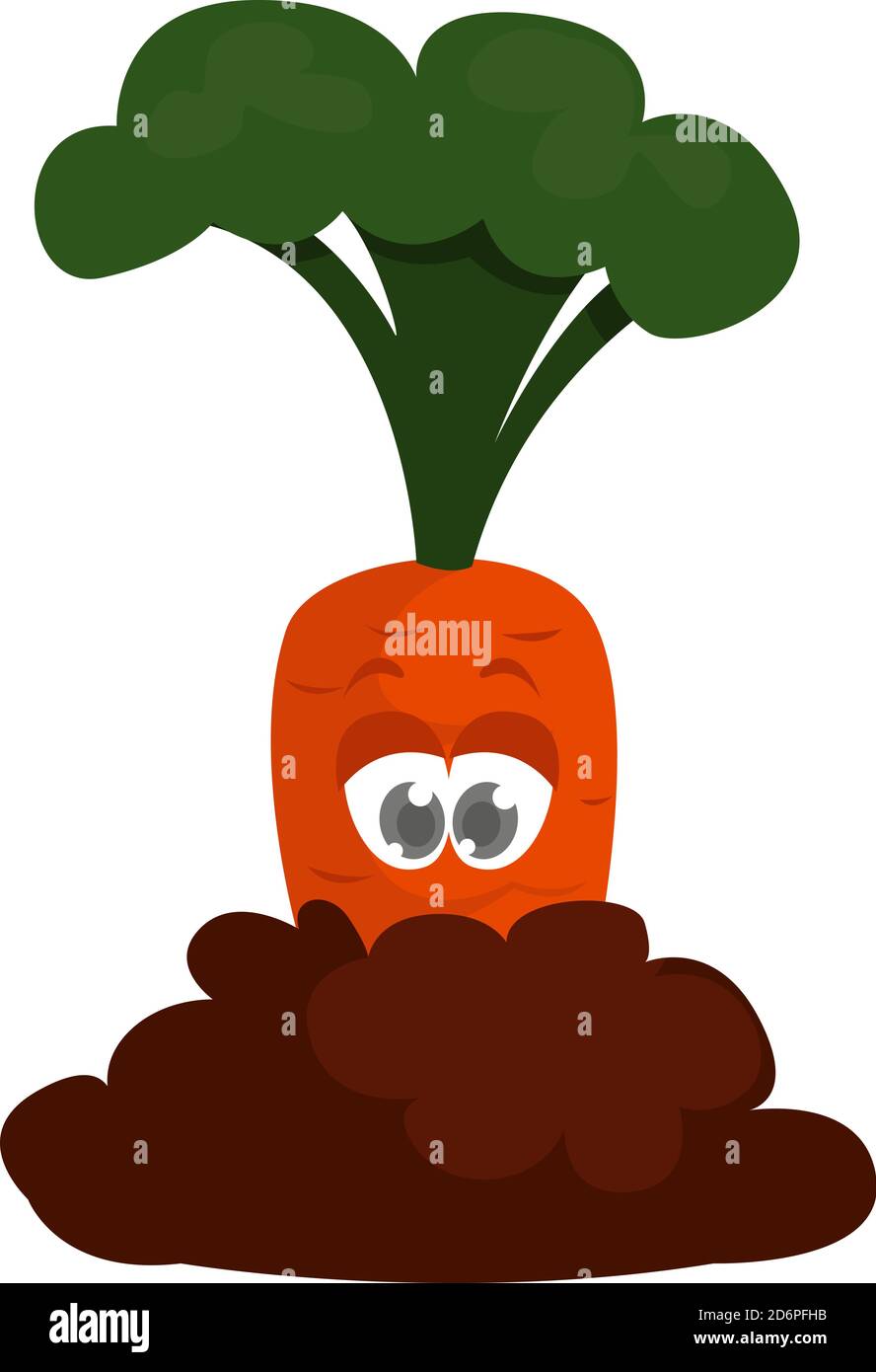 Baby carrot , illustration, vector on white background Stock Vector ...